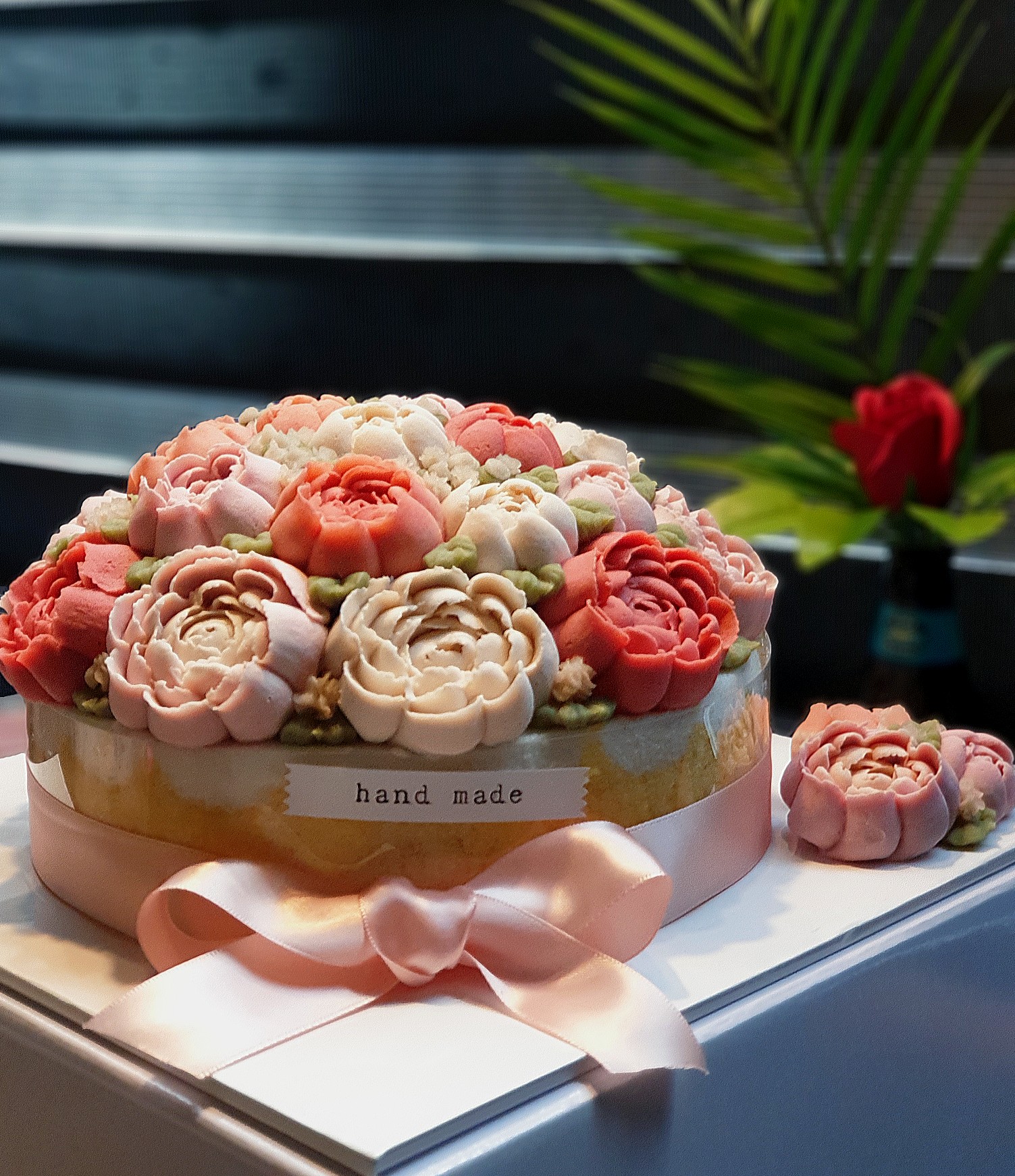 후기) - 가성비 갓킹 앙금플라워떡케이크 - 수제라이스촉촉 (사진있음)