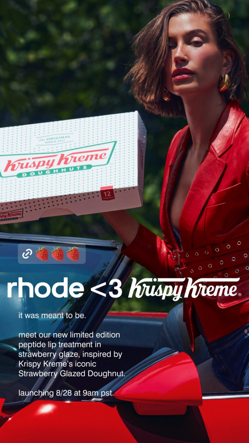 헐리우드 - 헤일리 비버 - rhode x 크리스피 크림 콜라보