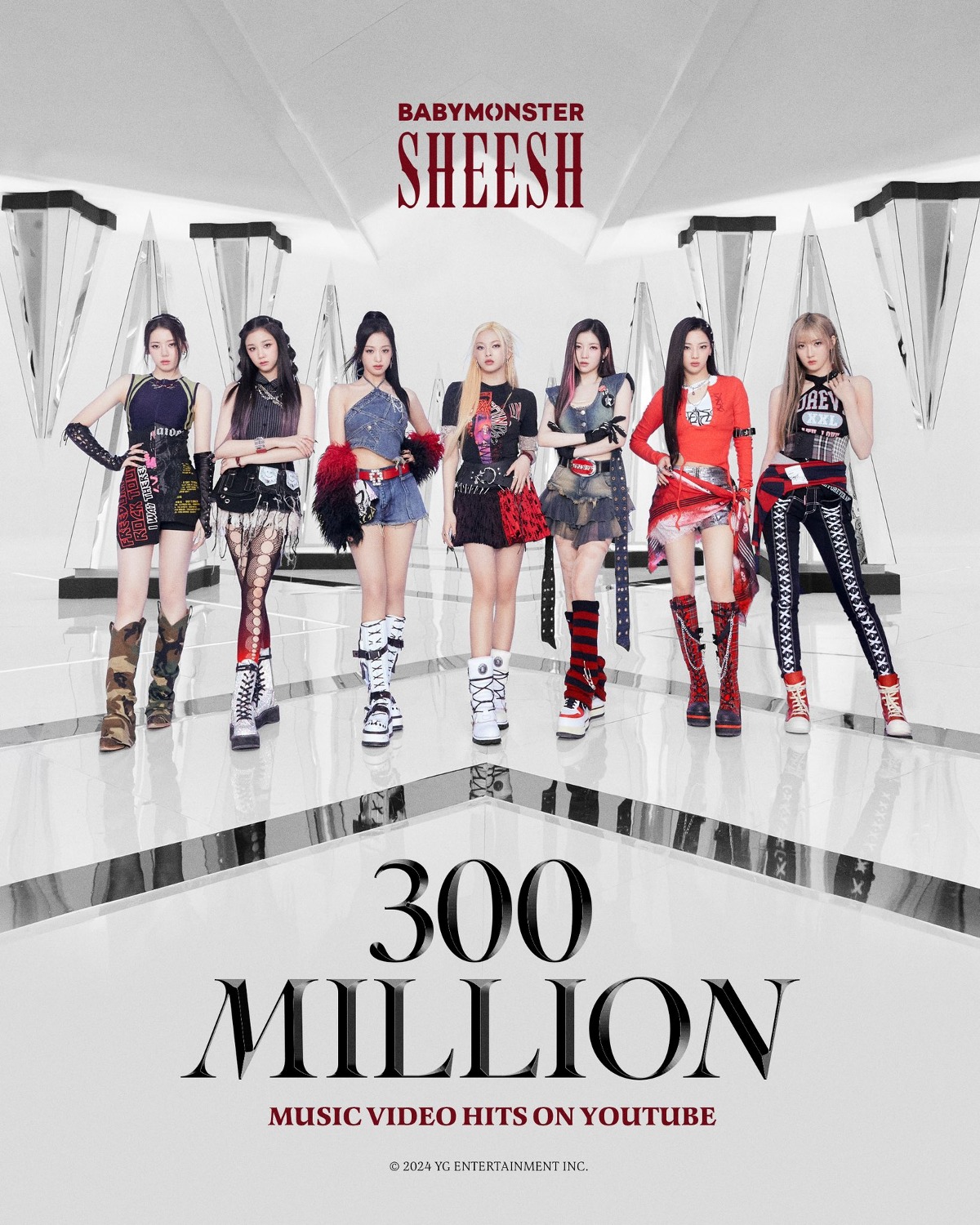 이슈/유머 - 베이비몬스터 ‘SHEESH’ MV 유튜브 조회수 3억뷰 달성